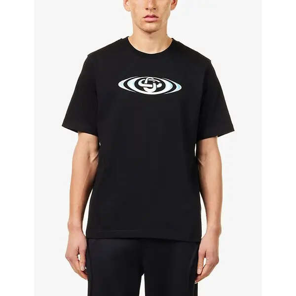 Casablanca Warped Logo Cotton T-shirt