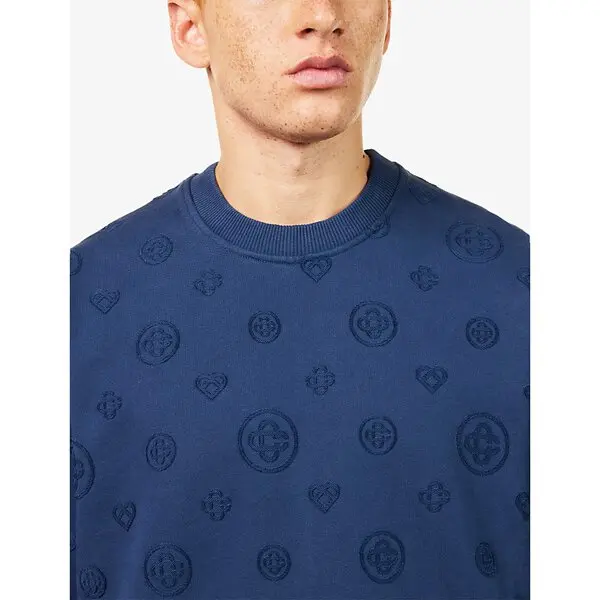 Casablanca Appliqué Logo Cotton Sweatshirt