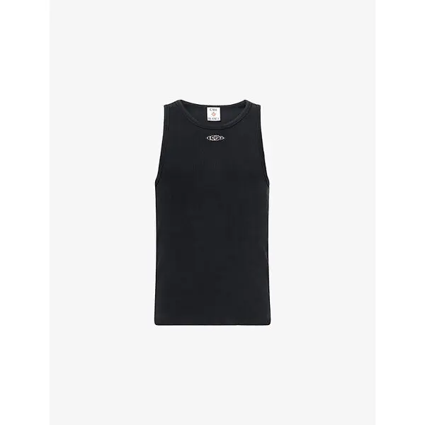 Casablanca Logo-embellished Ribbed Tank Top