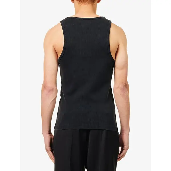 Casablanca Logo-embellished Ribbed Tank Top