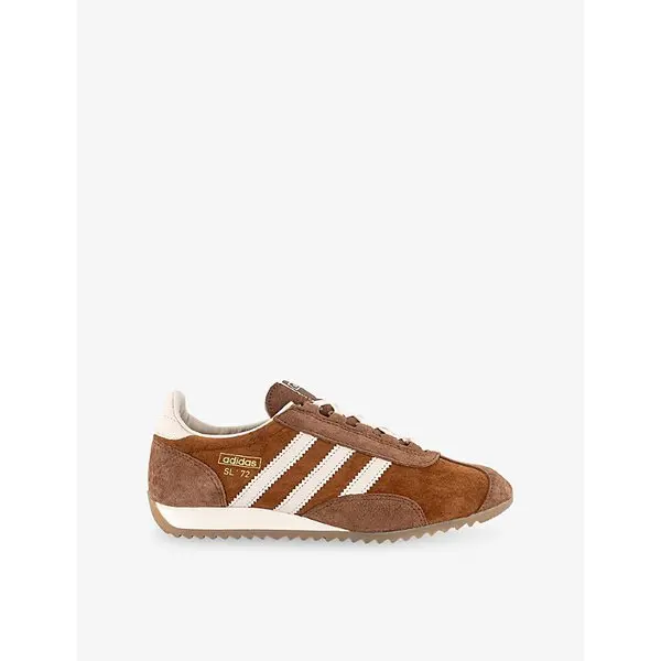 Adidas Sl 72 Pt Suede And Nylon Trainers - Dusky Bronze Wonder Whit