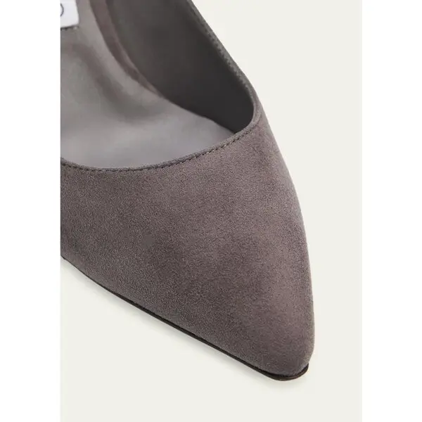 JIMMY CHOO 85mm Romy Suede Pumps - Storm