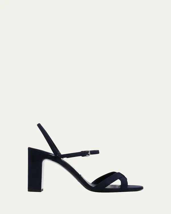 JIMMY CHOO 85mm Elsy Suede Sandals