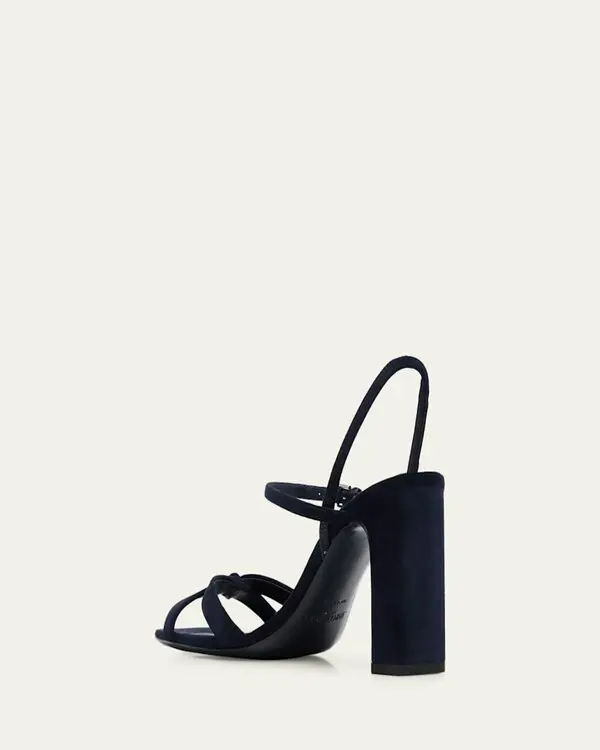 JIMMY CHOO 85mm Elsy Suede Sandals