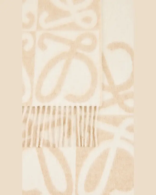 Loewe Wool And Cashmere Anagram Scarf