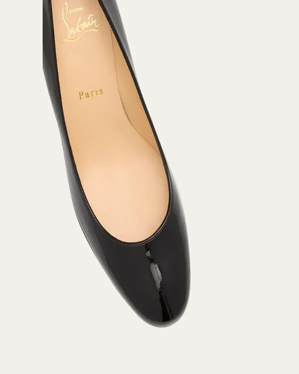 CHRISTIAN LOUBOUTIN 55mm Miss Sab Patent Pumps