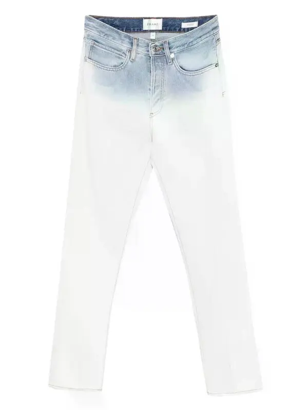 FRAME Straight Leg Tie-dye Jeans