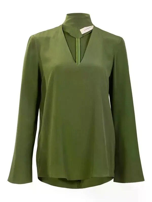 Silvia Tcherassi Kelsey Funnel-neck Blouse