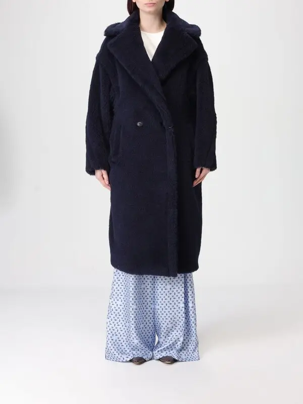 Max Mara Fur Coat - Blue