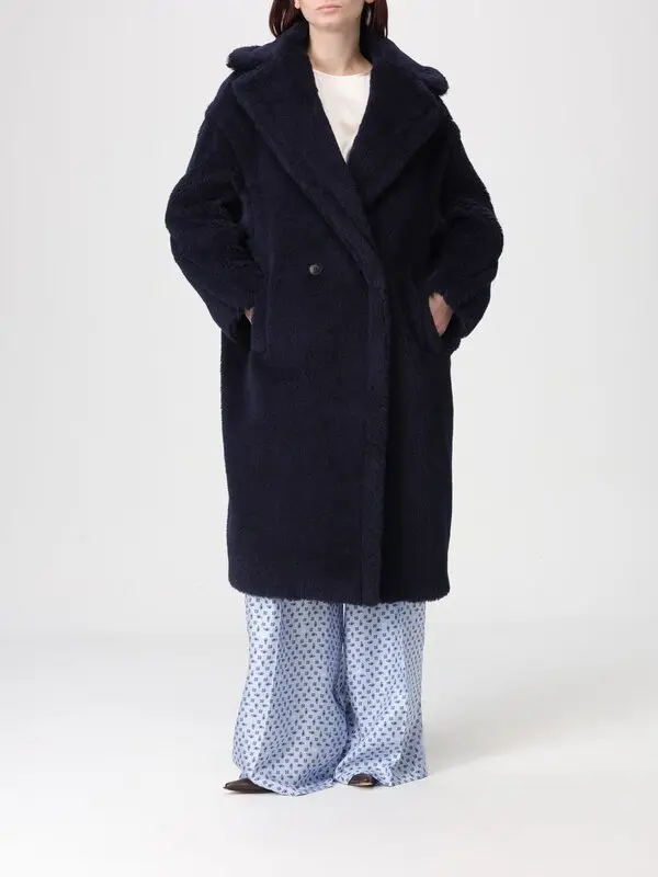 Max Mara Fur Coat - Blue