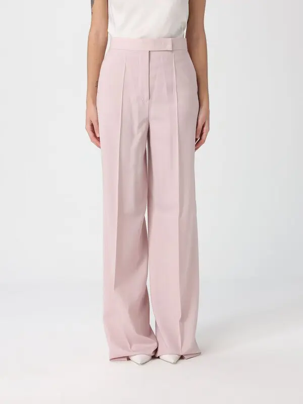 Max Mara Tailored Wide Leg Trousers - Pink