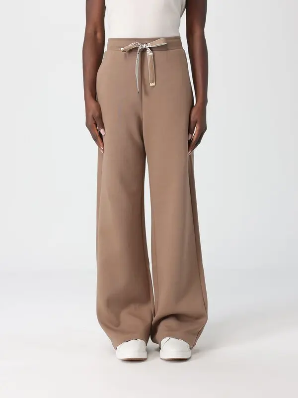 Max Mara Pants With Contrast Piping - Camel