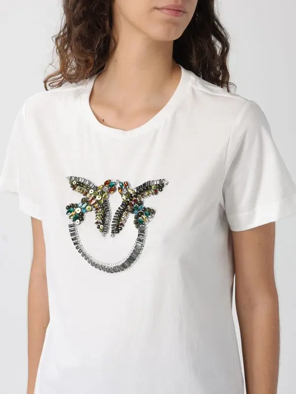 Pinko Embellished T-shirt - White