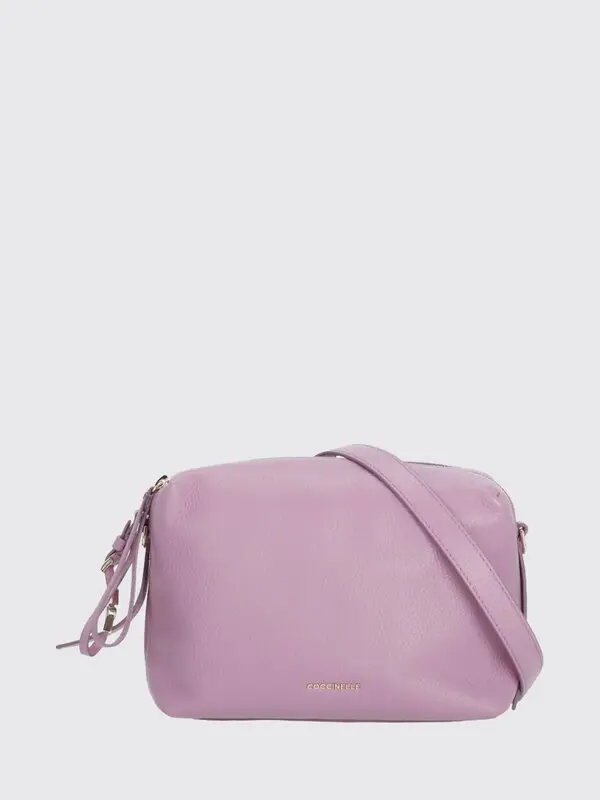 COCCINELLE Textured Leather Mini Bag - Violet