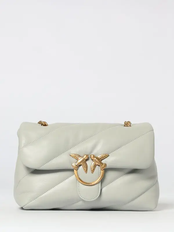 Pinko Quilted Shoulder Bag - Grey
