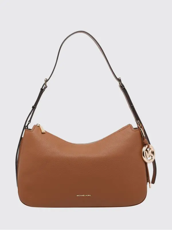 Michael Kors Nolita Medium Pebbled Leather Shoulder Bag - Brown