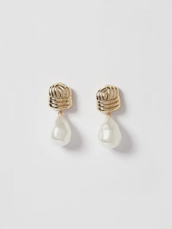 SELF-PORTRAIT Drop Earrings - Gold