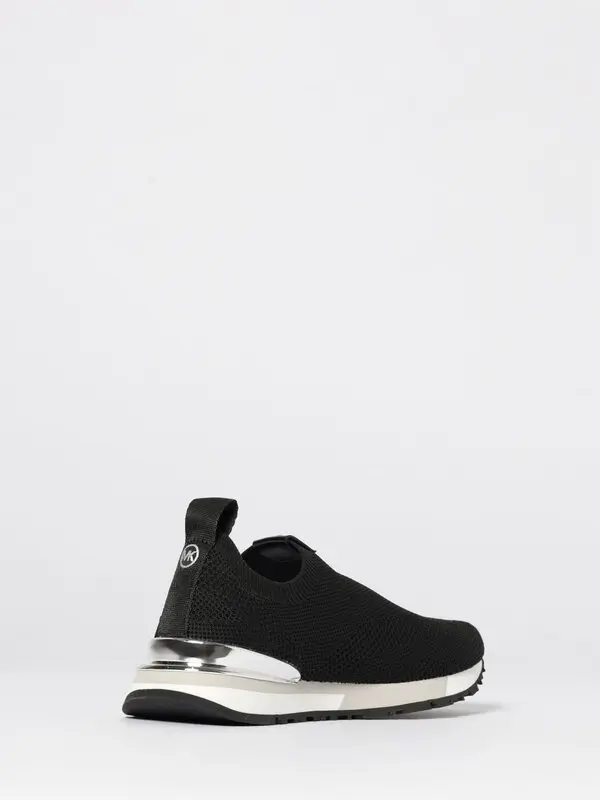 Michael Kors Slip-on Sneakers With Metallic Accent - Black