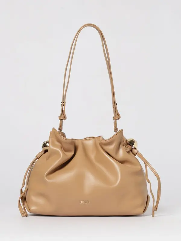 Liu Jo Ruched Drawstring Shoulder Bag - Leather