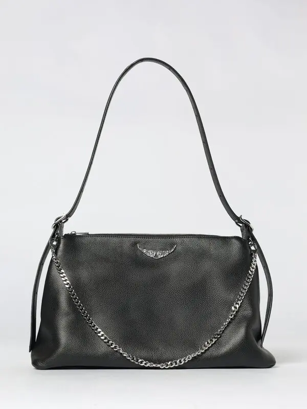Zadig&Voltaire Leather Shoulder Bag With Chain Strap