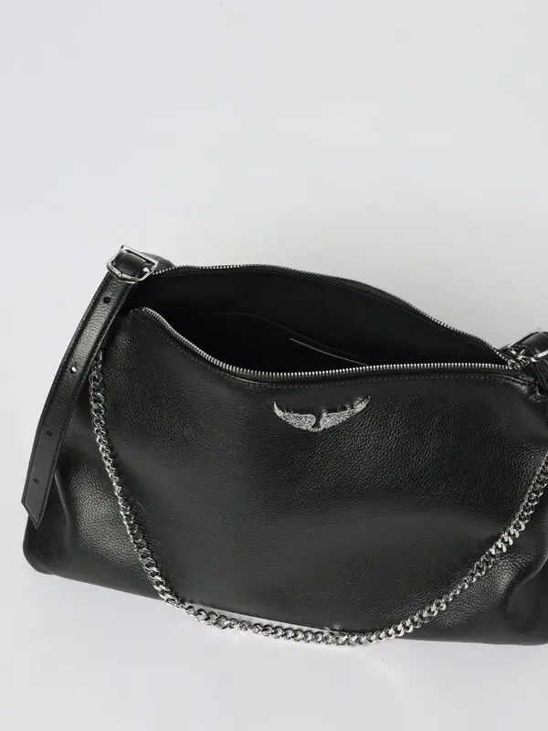 Zadig&Voltaire Leather Shoulder Bag With Chain Strap