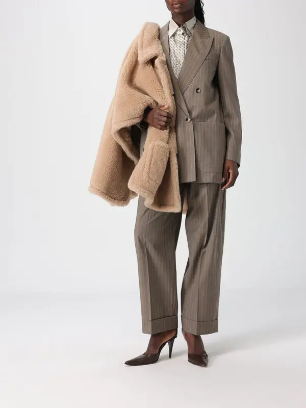 Max Mara Fur Coat - Beige