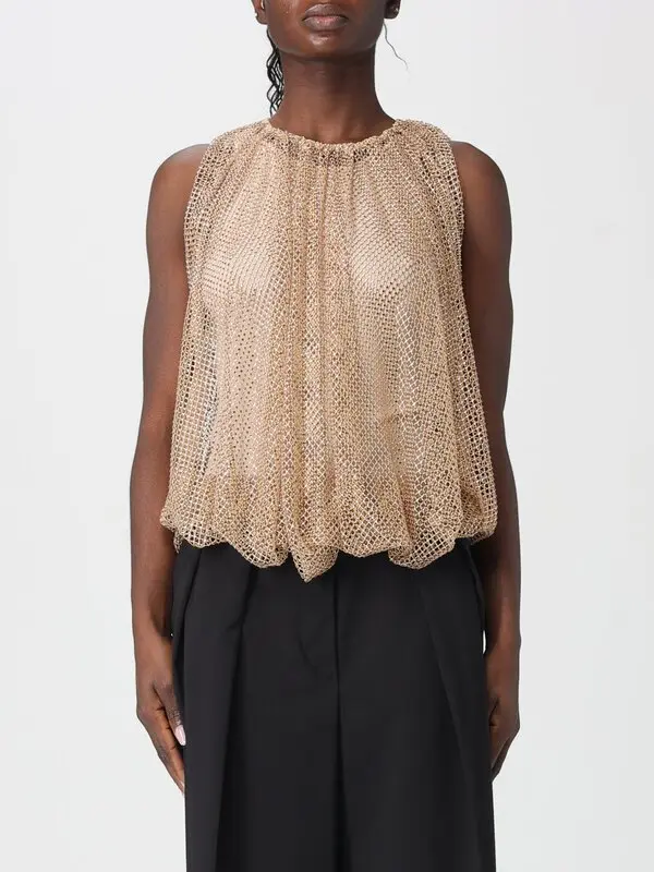 Sportmax Sleeveless Embellished Top - Camel