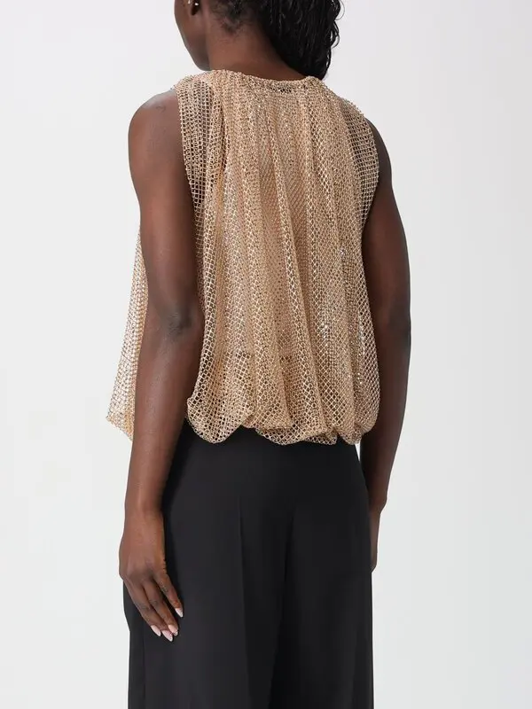 Sportmax Sleeveless Embellished Top - Camel