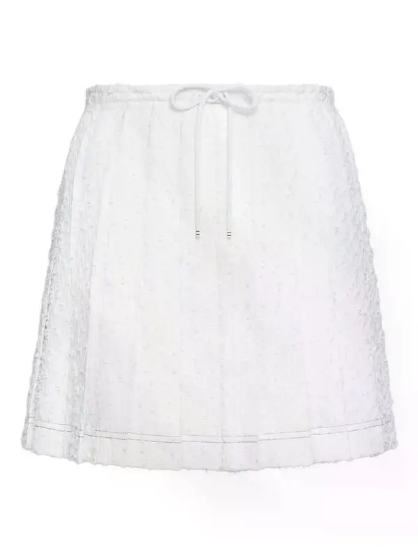 Thom Browne Eyelash Tweed Pleated Skirt