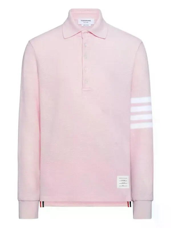 Thom Browne Pique Polo Shirt - Pink