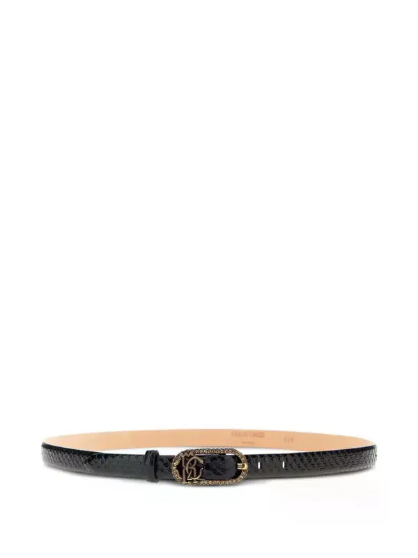 Roberto Cavalli Snakeskin-effect Belt - Black