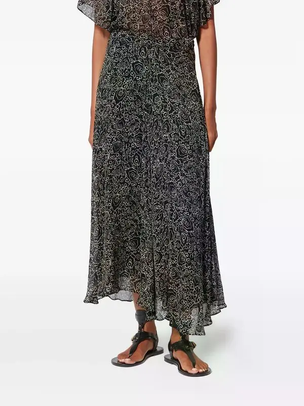 MARANT ETOILE Lycia Floral-print Midi Skirt