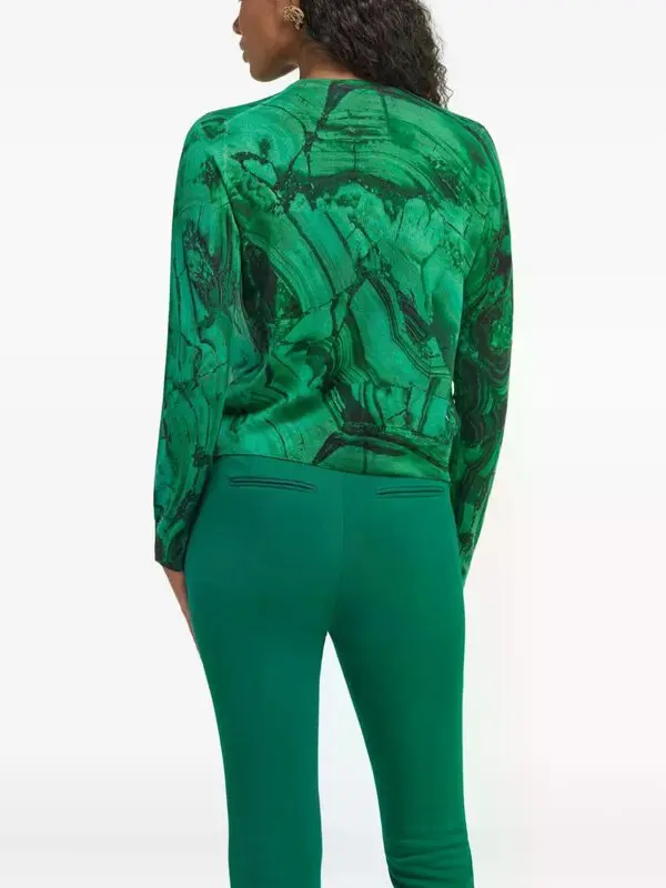 Roberto Cavalli Malachite-print Cardigan