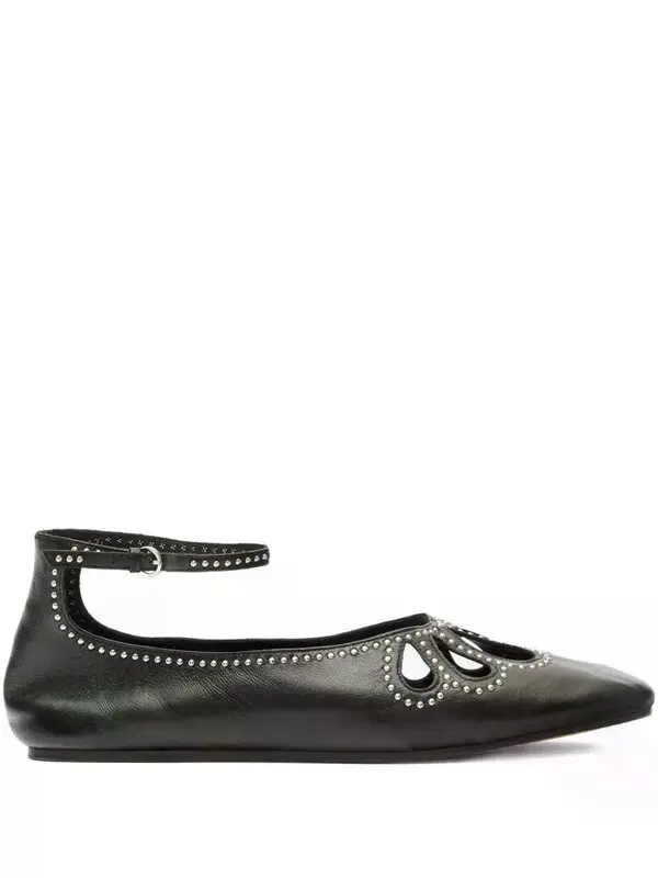Isabel Marant Étoile Bloris Cut-out Ballerinas - Black