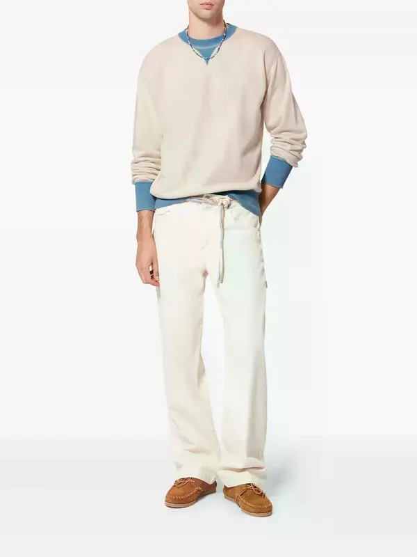 MARANT Logo-embroidered Sweatshirt - Neutrals