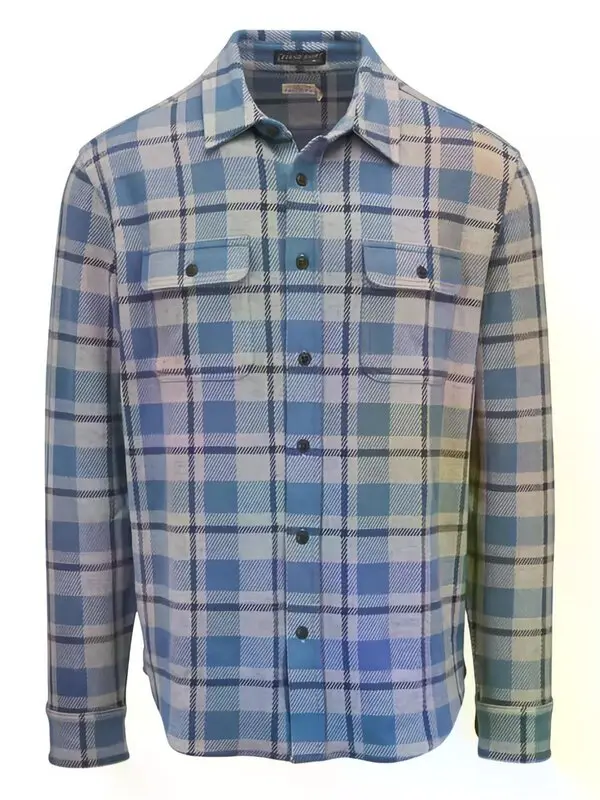 Faherty Brand Checked Shirt - Blue