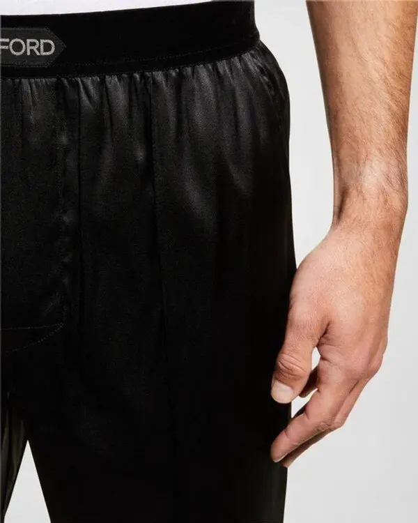 TOM FORD Apos;s Silk Logo Pajama Pants