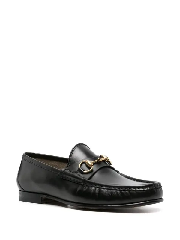 Gucci Leather Horsebit Moccasin