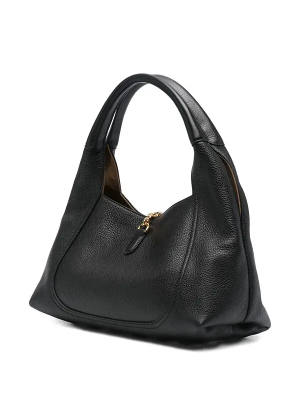 Gucci Softbit Leather Shoulder Bag - Black