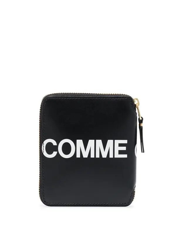Comme Des Garçons Bi-fold Wallet With Zip - Black