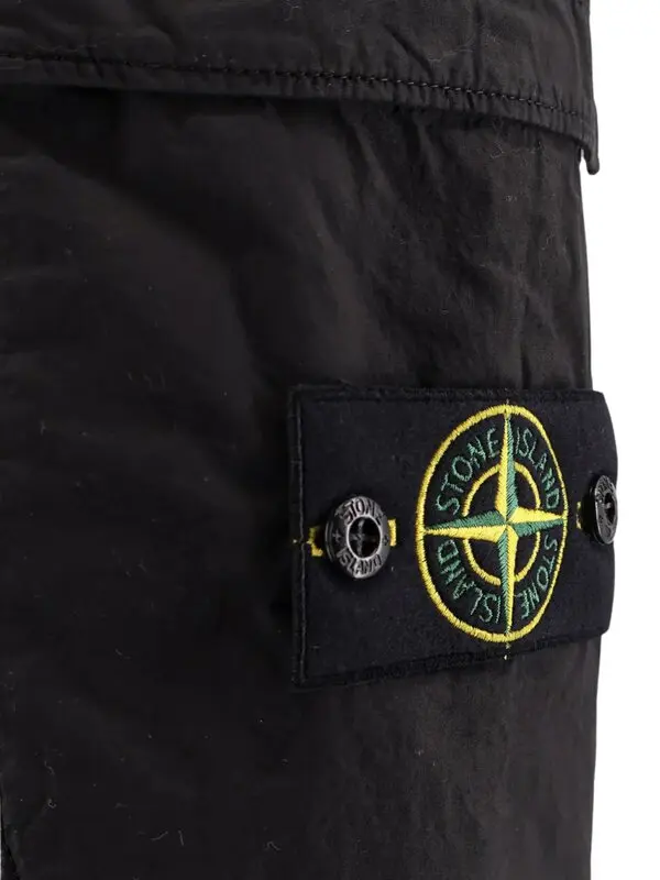 Stone Island Parachute Cargo Pants - Black