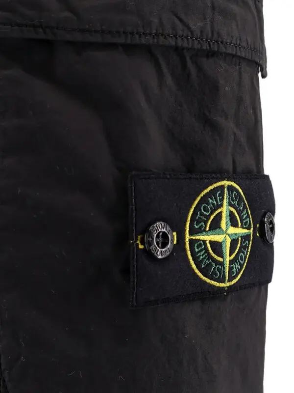 Stone Island Parachute Cargo Pants - Black