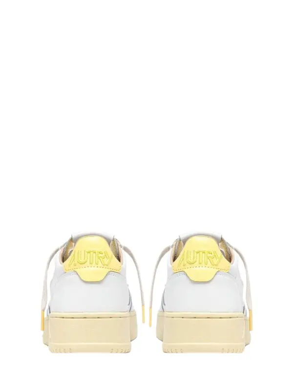 AUTRY Medialist Low Leather Sneakers - Yellow