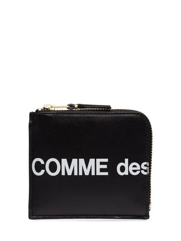 Comme Des Garçons Huge Logo Wallet - Black