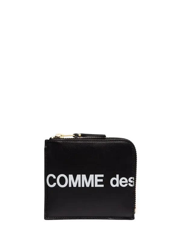 Comme Des Garçons Huge Logo Wallet - Black