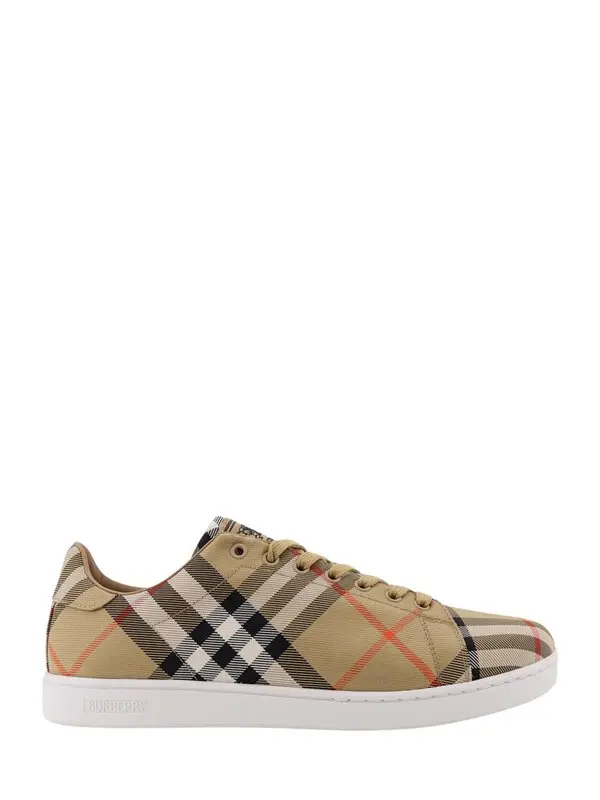 Burberry Check Pattern Sneakers