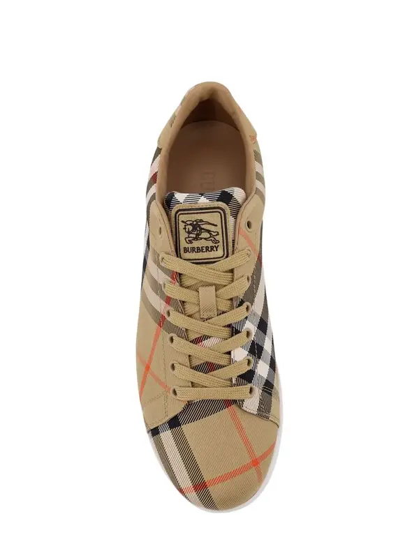 Burberry Check Pattern Sneakers