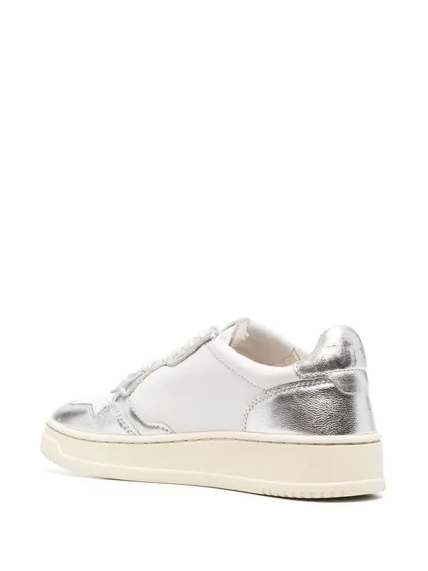 AUTRY Medialist Low Leather Sneakers - Silver