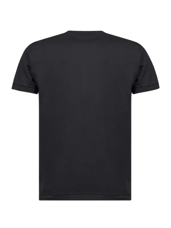 Stone Island Logo Cotton T-shirt - Blue
