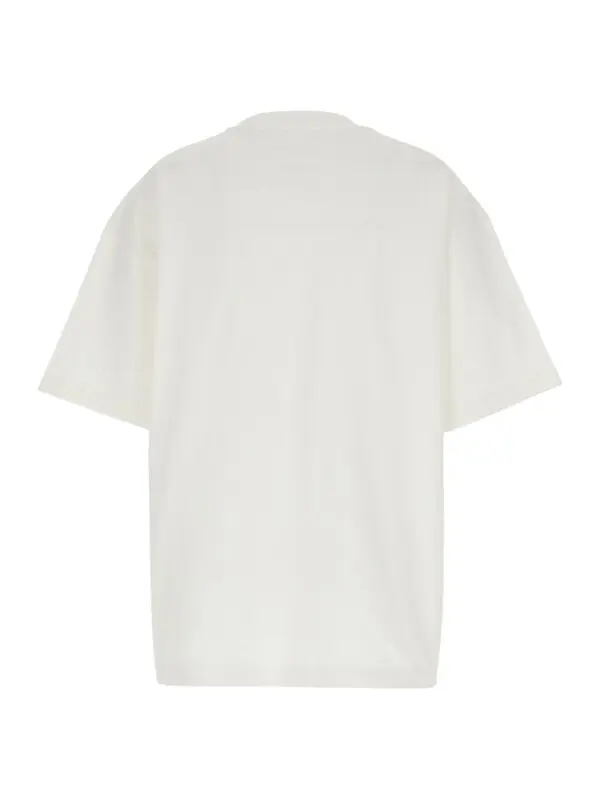 JIL SANDER Cotton T-shirt With Logo Detail - White